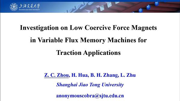 Investigation on Low Coercive Force Magnets in Variable Flux Memory ...