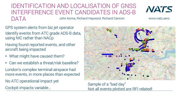 Use of ADS-B for GNSS interference event identification and ...