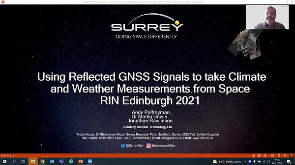 Underline Using Reflected Gnss Signals To Take Climate And Weather