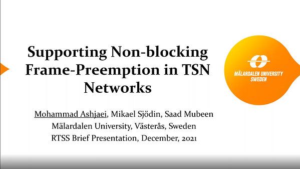 Underline | Supporting Non-blocking Frame-Preemption in TSN Networks