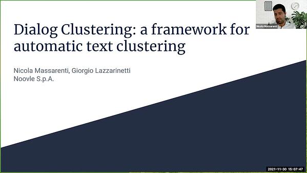 Underline Dialog Clustering A Framework For Automatic Text Clustering