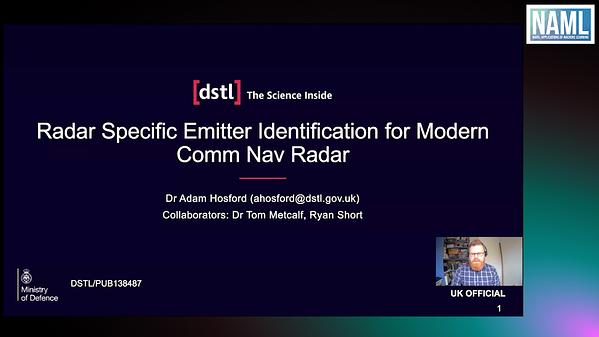 Underline | Radar Specific Emitter Identification (SEI) Against Modern ...