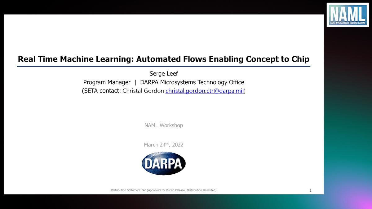 Underline | Real Time Machine Learning: Automated Flows Enabling Concept to Chip