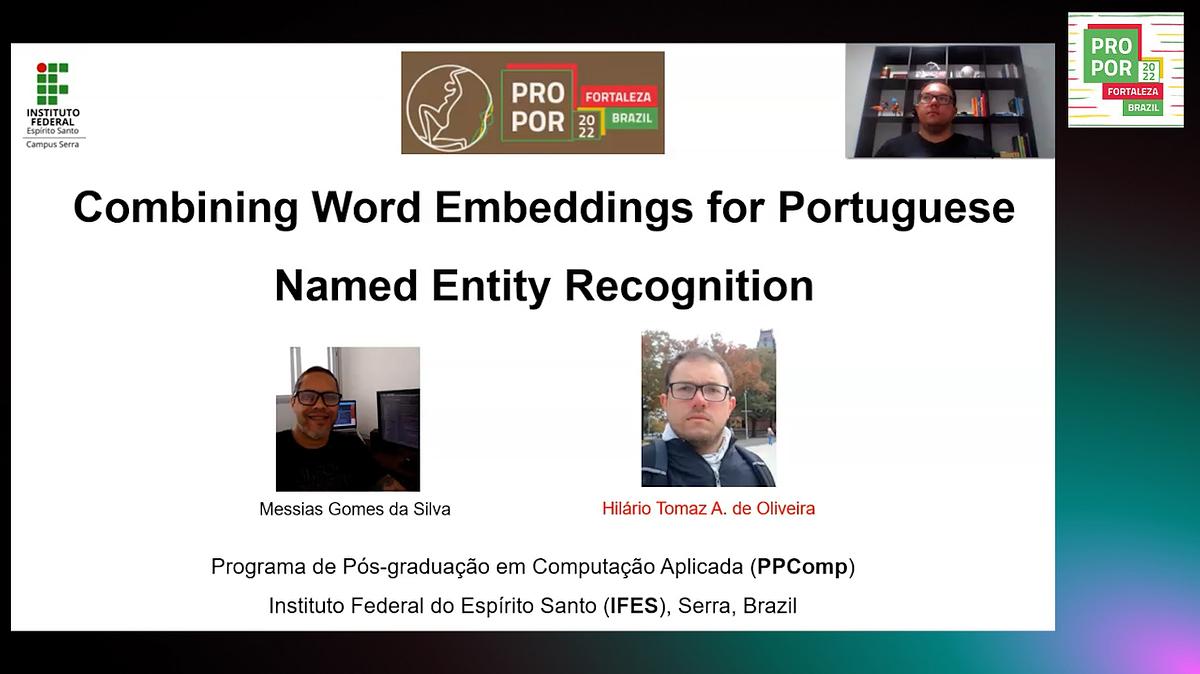 Underline Combining Word Embeddings For Portuguese Named Entity Recognition