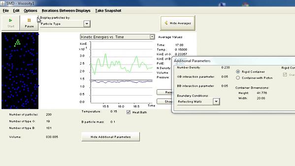 Underline | Molecular Dynamics MOOC 11.2.3. Viscosity, VMDL Simulation