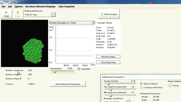 Underline | Molecular Dynamics MOOC 3.1.7. Entropy, Simulation with VMDL