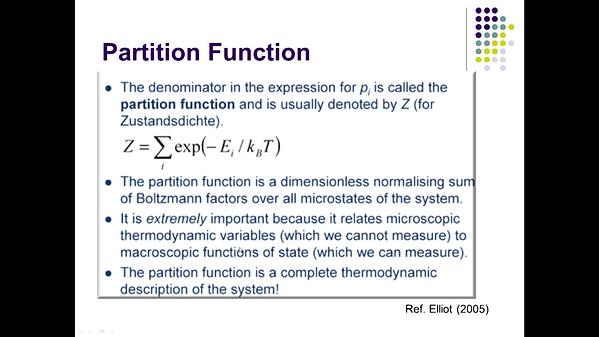 Molecular Dynamics MOOC 5.2.4. The Partition Function | Underline