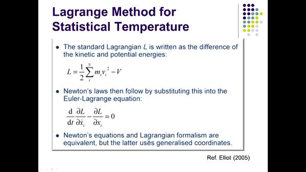 Molecular Dynamics MOOC 5.2.5. Statistical Mechanics for Ensemble 1 ...