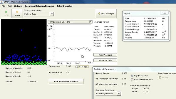 Underline | Molecular Dynamics MOOC 9.1.4. VDML simulation, T, V, N ...