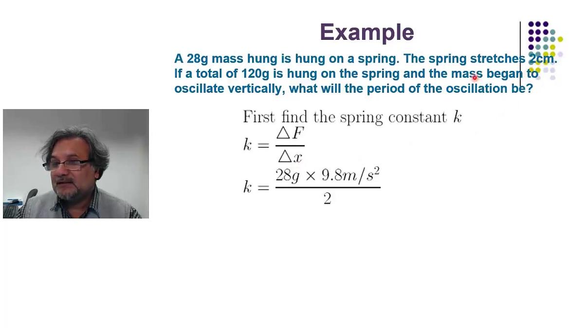 Underline | Oscillations and Gravitation Segment 2: Period of a Spring ...