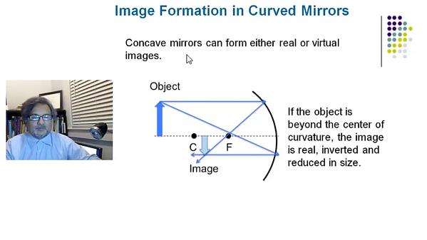 Underline | Physical Optics Segment 4: Images Made by Concave Mirrors
