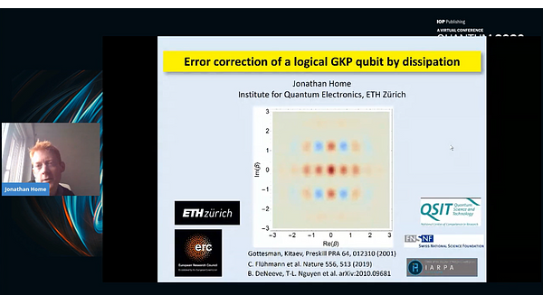 Error correction of a logical GKP qubit by dissipation | Underline