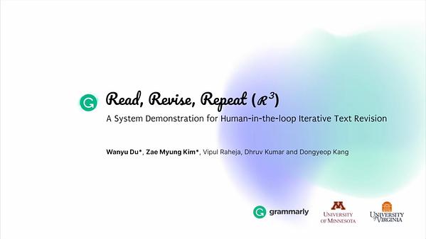 Underline | Read, Revise, Repeat: A System Demonstration for Human-in ... Underline | Read, Revise, Repeat: A System Demonstration for Human-in ...