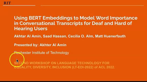 Underline | Using BERT Embeddings to Model Word Importance in ...