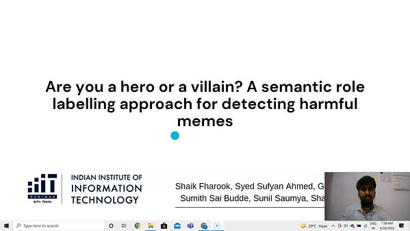 Underline | Are you a hero or a villain? A semantic role labelling ...