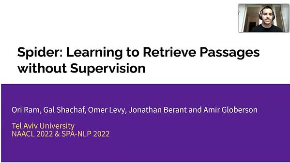 Learning to Retrieve Passages without Supervision | Underline