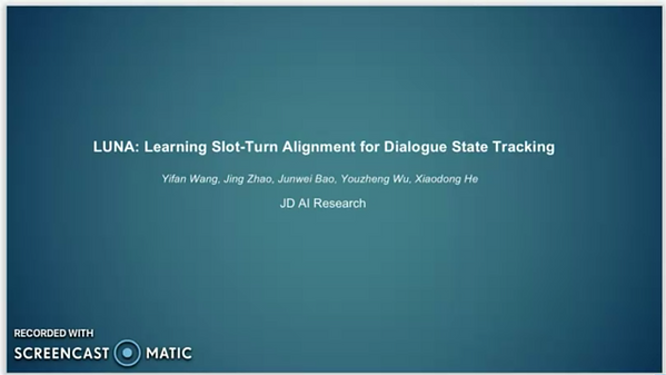 Underline | LUNA: Learning Slot-Turn Alignment for Dialogue State Tracking