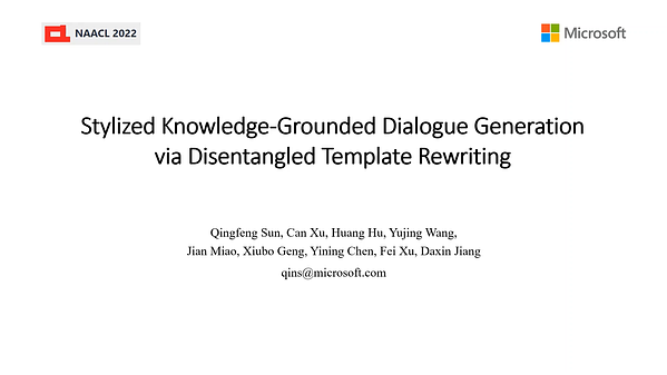 Underline | Stylized Knowledge-Grounded Dialogue Generation via ... Underline | Stylized Knowledge-Grounded Dialogue Generation via ...