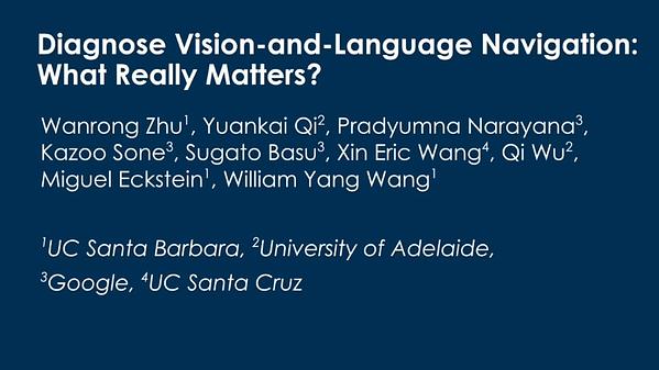 Underline | Diagnosing Vision-and-Language Navigation: What Really Matters