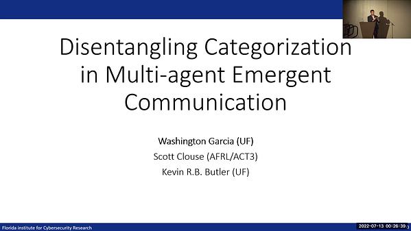 Underline | Disentangling Categorization in Multi-agent Emergent ... Underline | Disentangling Categorization in Multi-agent Emergent ...