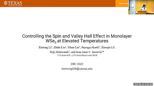 Underline | Controlling the Spin and Valley Hall Effect in Monolayer ...