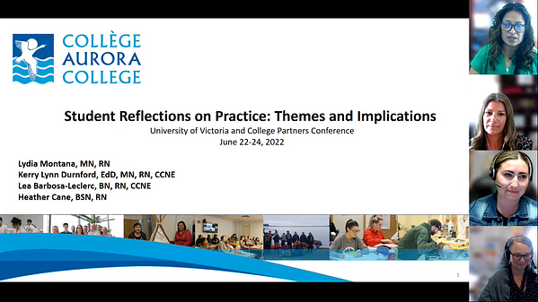 Student Reflections on Practice: Themes and Implications | Underline