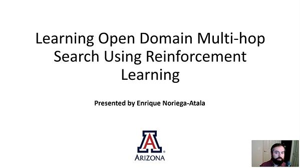 Underline | Learning Open Domain Multi-hop Search Using Reinforcement Learning