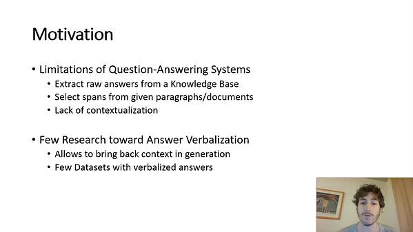 Underline | Transfer Learning and Masked Generation for Answer Verbalization