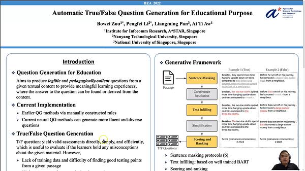 Underline | Automatic True/False Question Generation for Educational ...