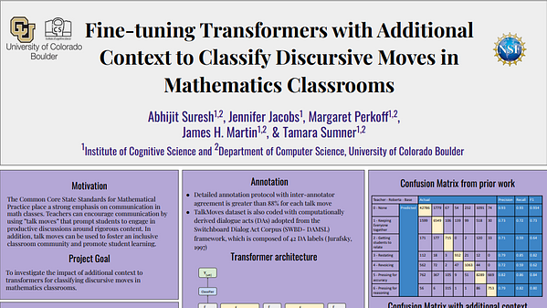 Underline Fine Tuning Transformers With Additional Context To Classify Discursive Moves In 8936
