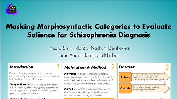 Masking Morphosyntactic Categories to Evaluate Salience for ...