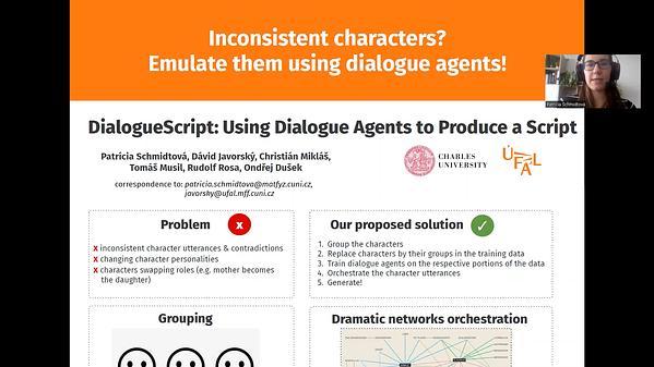 Underline | DialogueScript: Using Dialogue Agents to Produce a Script