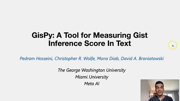 Underline | GisPy: A Tool for Measuring Gist Inference Score in Text