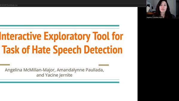 Underline | An Interactive Exploratory Tool for the Task of Hate Speech Detection