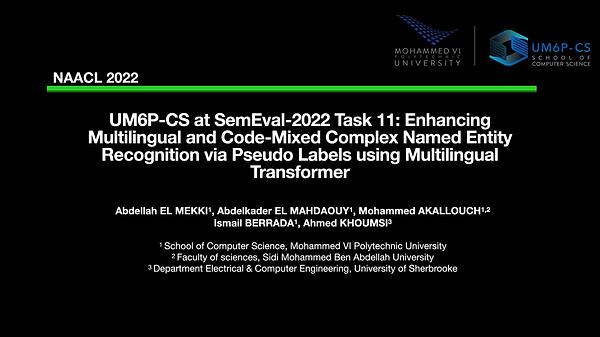 Underline | UM6P-CS at SemEval-2022 Task 11: Enhancing Multilingual and Code-Mixed Complex Named ...