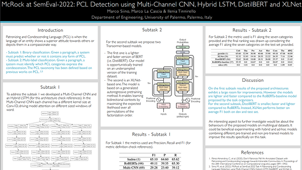 Underline | McRock at SemEval-2022: PCL Detection using Multi-Channel ...