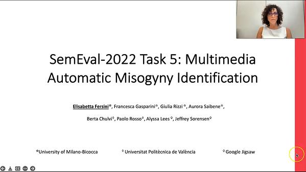 Underline | SemEval-2022 Task 5: Multimedia Automatic Misogyny ... Underline | SemEval-2022 Task 5: Multimedia Automatic Misogyny ...