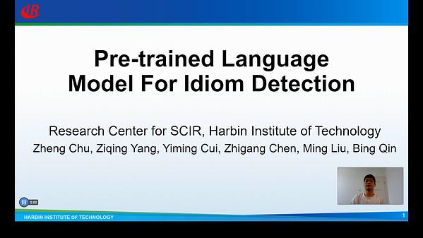Underline | Pre-trained Language Model for Idioms Detection