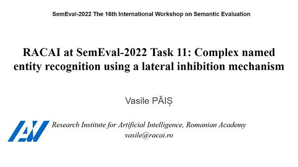 Underline | RACAI at SemEval-2022 Task 11: Complex named entity ... Underline | RACAI at SemEval-2022 Task 11: Complex named entity ...