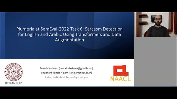 Underline | Plumeria at SemEval-2022 Task 6: Sarcasm Detection for English and Arabic Using ...