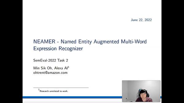 Underline | NEAMER - Named Entity Augmented Multi-word Expression Recognizer