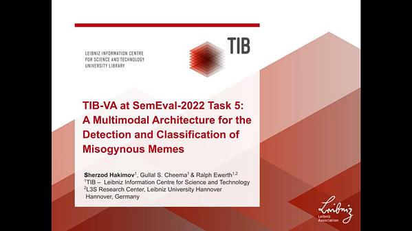 Underline | TIB-VA at SemEval-2022 Task 5: A Multimodal Architecture for the Detection and ...