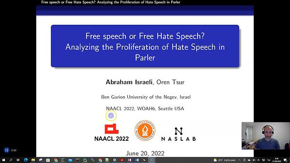 Underline | Free speech or Free Hate Speech? Analyzing the Proliferation of Hate Speech in Parler
