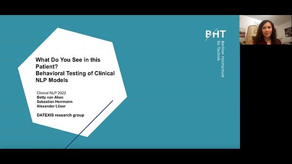 Underline What Do You See In This Patient Behavioral Testing Of Clinical Nlp Models 