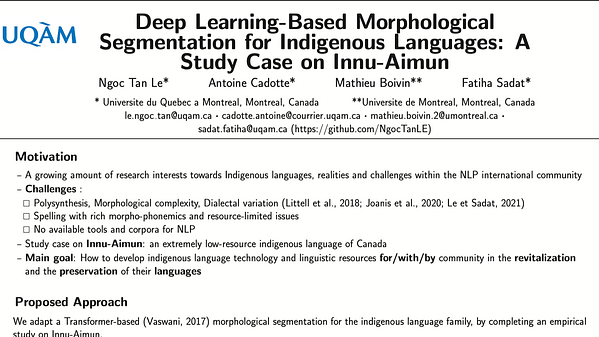Deep Learning-Based Morphological Segmentation for Indigenous Languages ...
