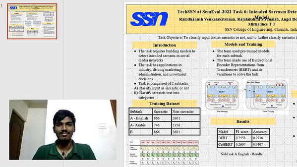 Underline | TechSSN at SemEval-2022 Task 6: Intended Sarcasm Detection using Transformer Models