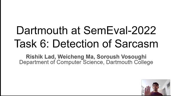 Underline | Team Dartmouth at SemEval-2022 Task 6 Underline | Team Dartmouth at SemEval-2022 Task 6