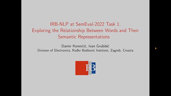 Underline | IRB-NLP at SemEval-2022 Task 1: Exploring the Relationship ... Underline | IRB-NLP at SemEval-2022 Task 1: Exploring the Relationship ...