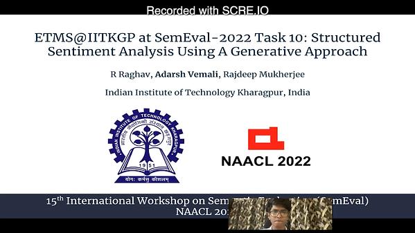 Underline | ETMS@IITKGP at SemEval-2022 Task 10: Structured Sentiment Analysis Using A ...