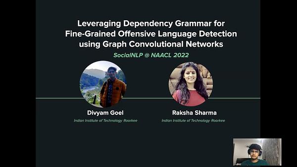 Underline | Leveraging Dependency Grammar for Fine-Grained Offensive Language Detection using ...